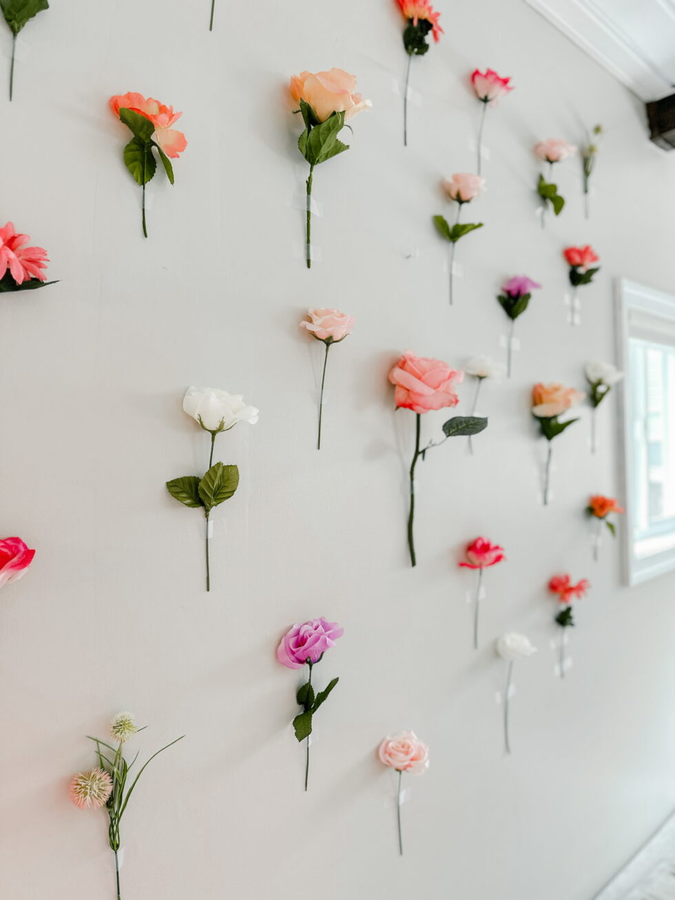 DIY Spring Flower Wall - Stacia Mikele